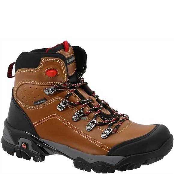 SWISSBRAND | Shoes | New Swissbrand Leather Hiking Boots In Brown ...